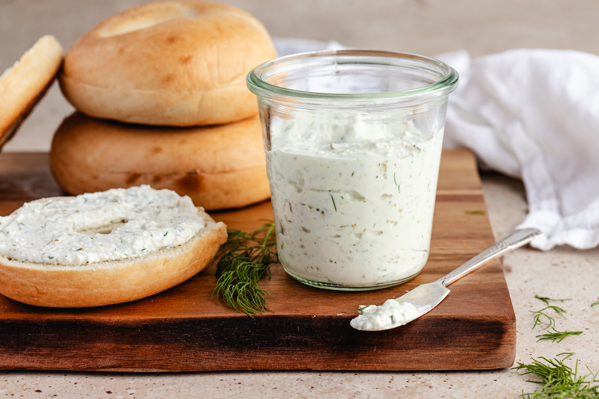 Whipped Cottage Cheese Dip with Capers & Dill - Miss Allie's Kitchen