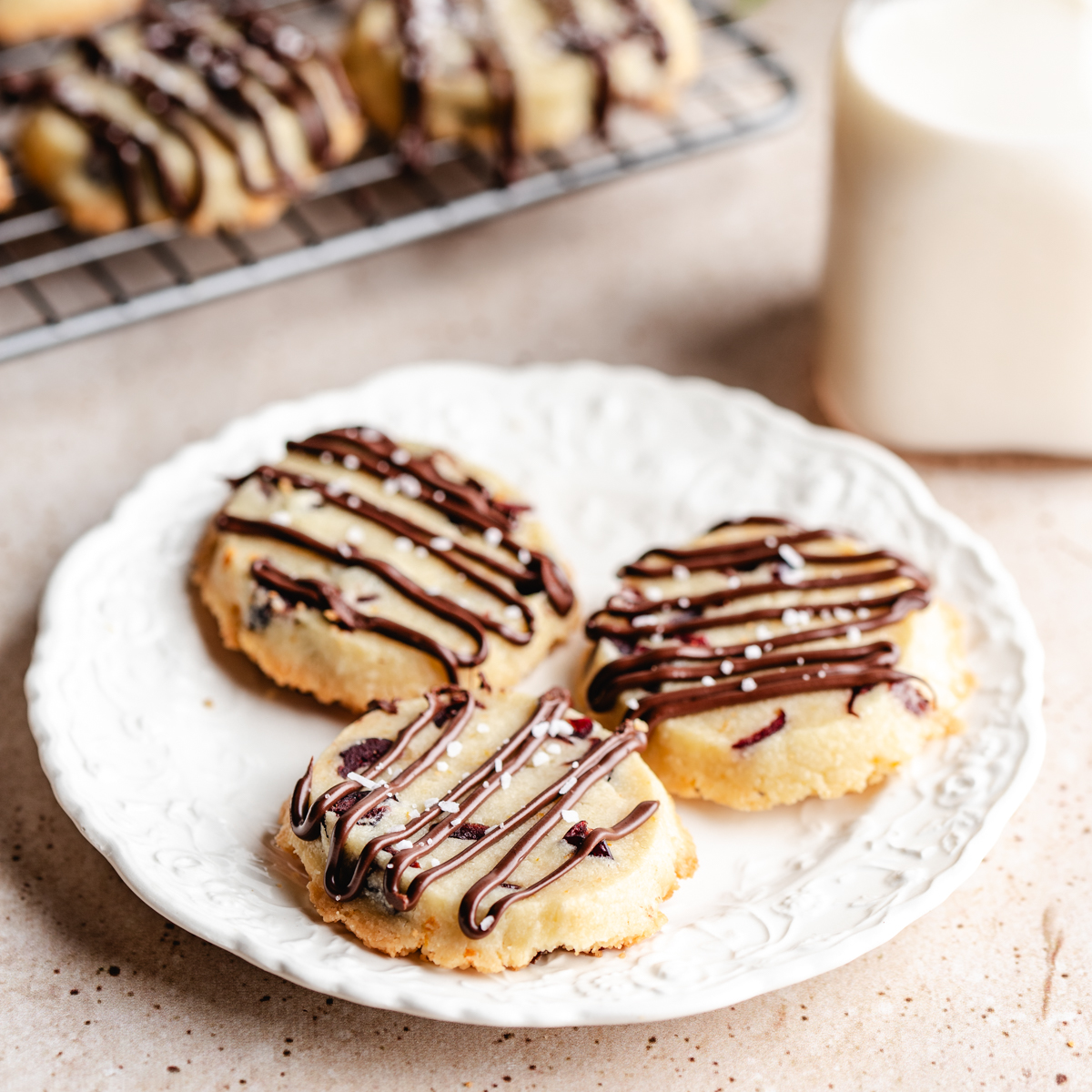 The Best Shortbread Cookies with Cranberry Orange & Chocolate - Miss ...