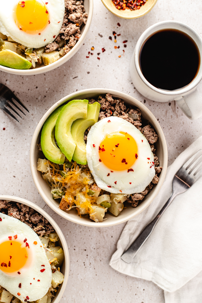 Venison Sausage Breakfast Bowl - Miss Allie's Kitchen